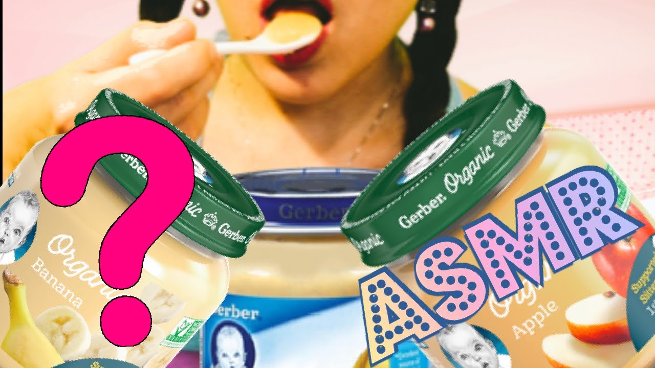 ASMR | BABY FOOD CHALLENGE + Trying gross baby foods - YouTube