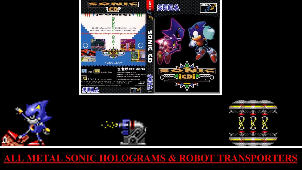Sonic CD [Japan] (Sega Mega CD) - (All Metal Sonic Holograms & Robot ...