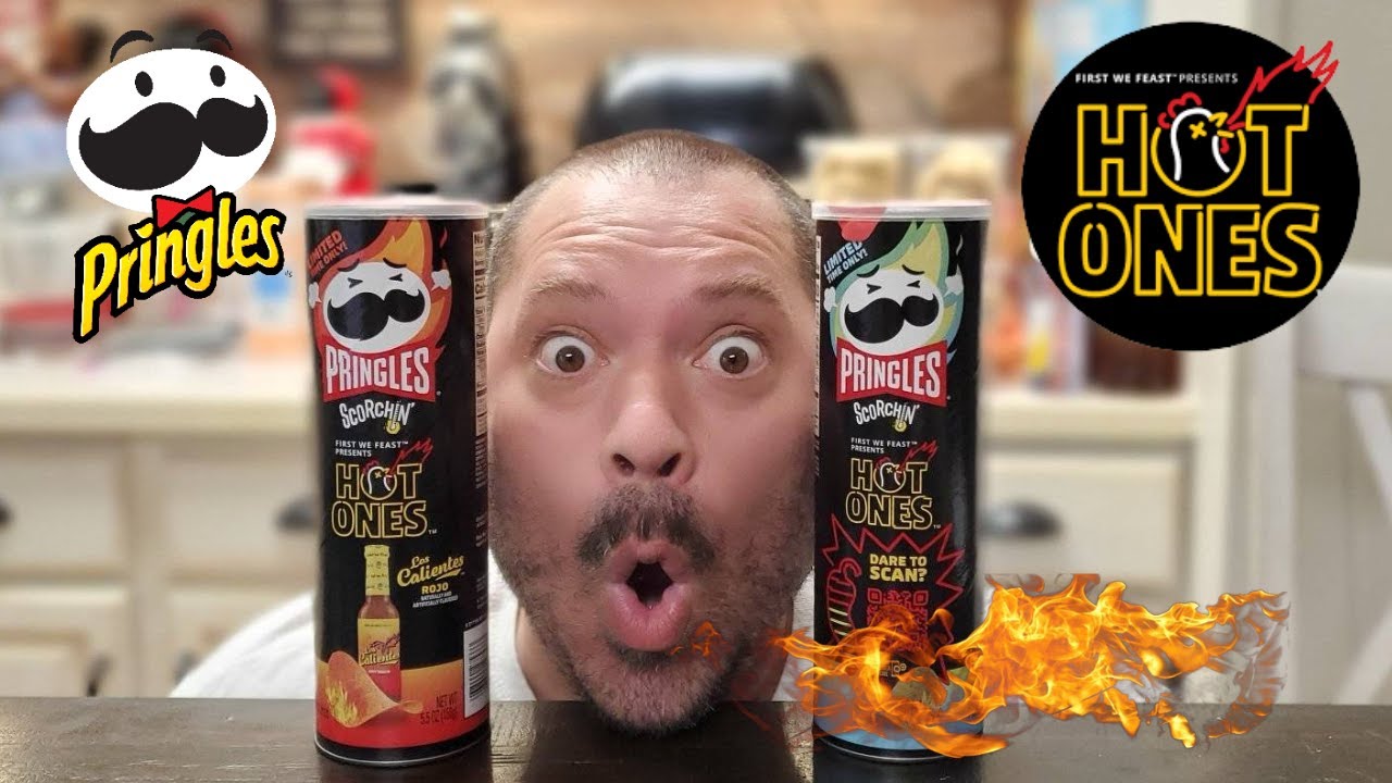 NEW Hot Ones Pringles Live | Los Calientes Verde and Rojo - YouTube