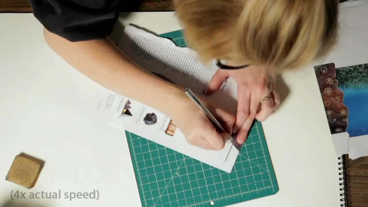 Cutting Techniques for Collage - YouTube