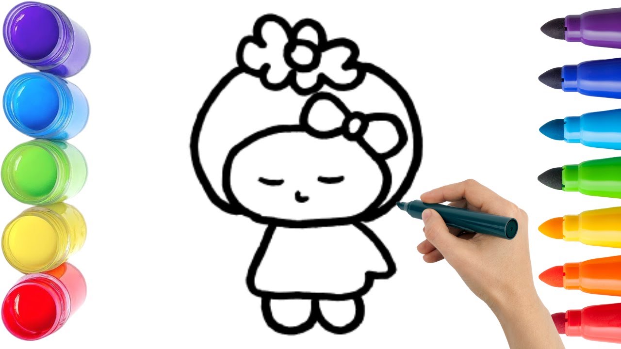 How To Draw cute orang Drawing, Painting & Coloring For Kids and ...