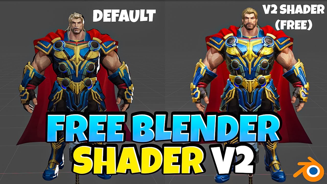 Free Marvel Rivals Blender Shader V2 (Improved) - YouTube