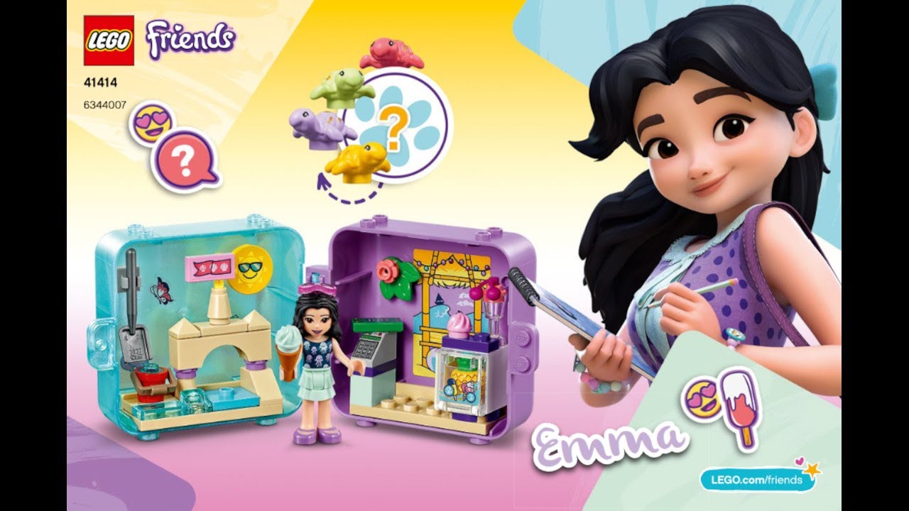 LEGO Instructions | Friends | 41414 | Emma's Summer Play Cube | Play ...