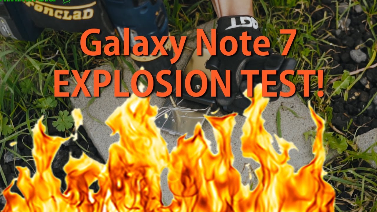 Galaxy Note 7 EXPLOSION TEST! [CAUGHT ON LIVE CAMERA] - YouTube