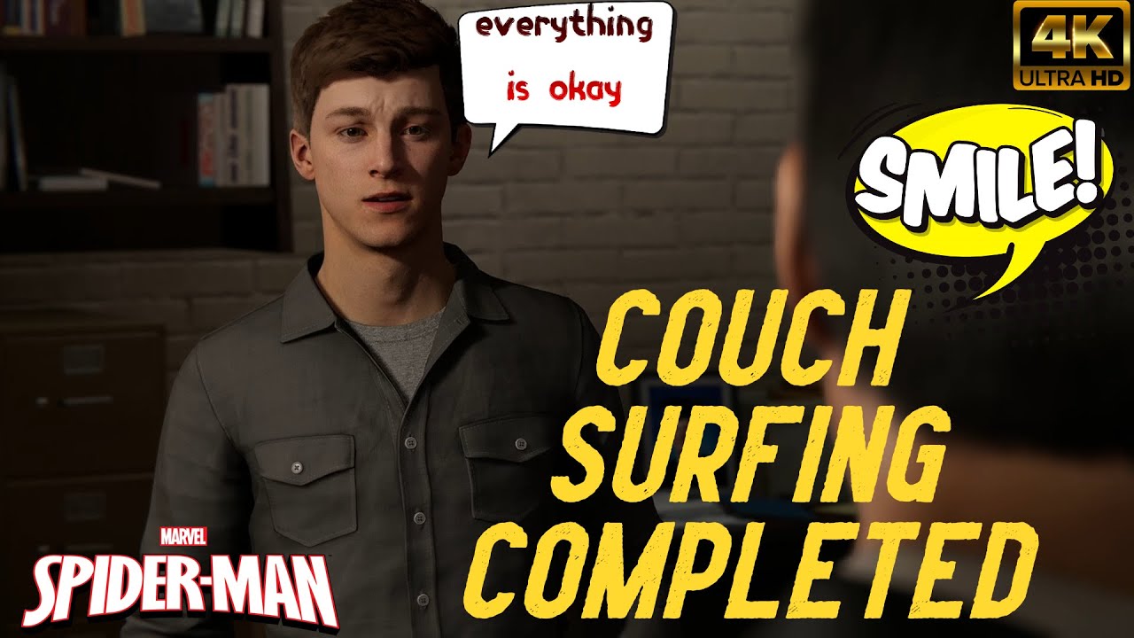 Marvel's Spider-Man Remastered Gameplay Couch Surfing Completed - YouTube