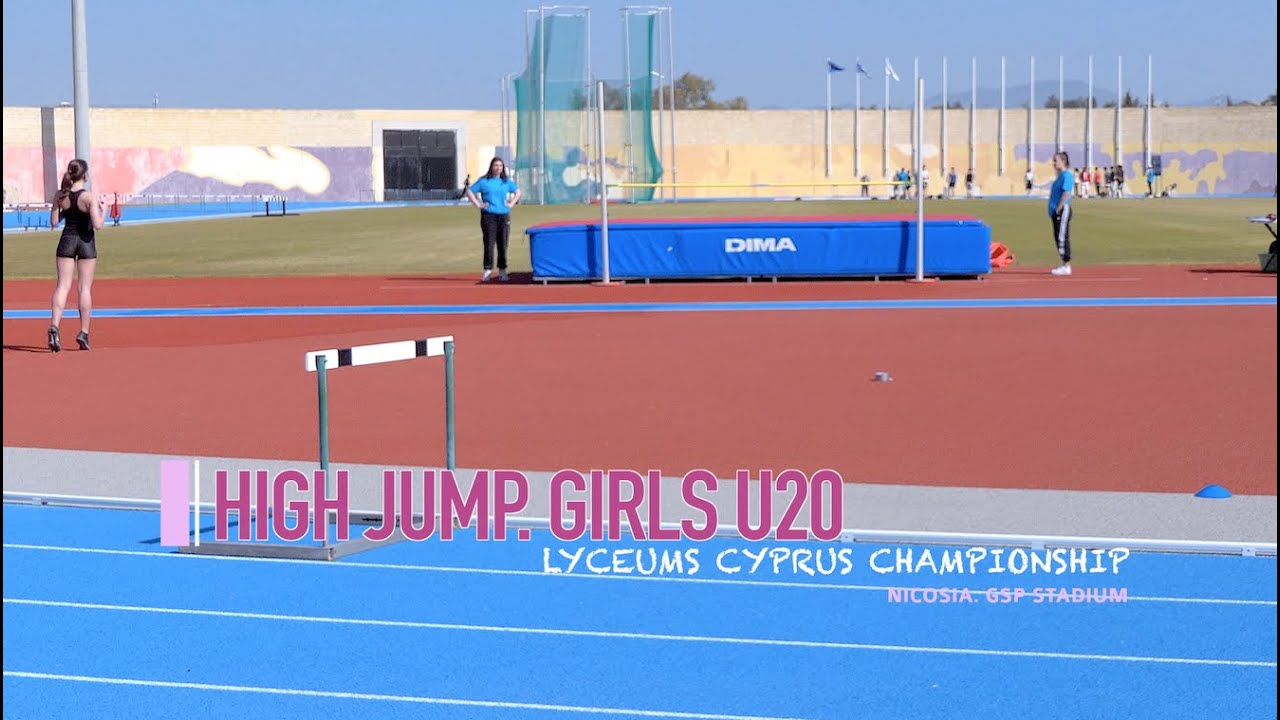 High Jump Girls U20. Cyprus Lyceums Championship 2023 - YouTube