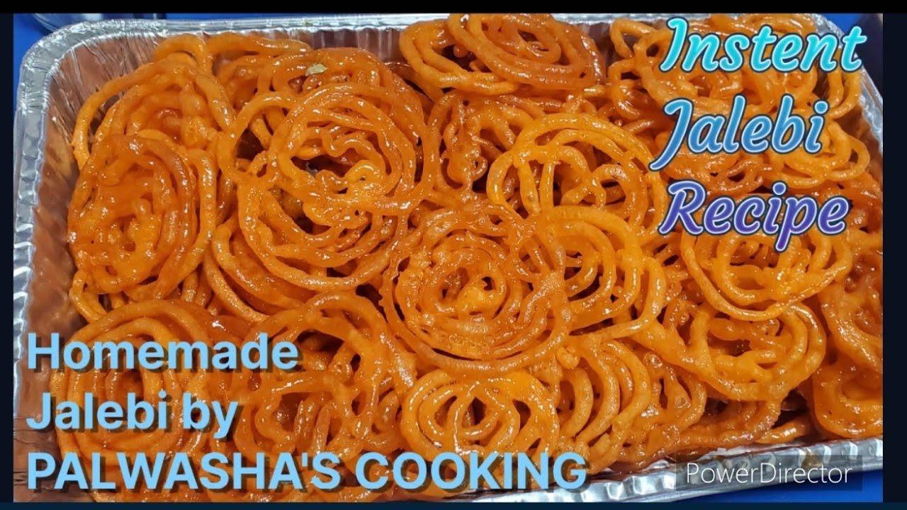 Jalebi recipe by palwasha's cooking //instent Krispy Jalebi //گھر میں ...