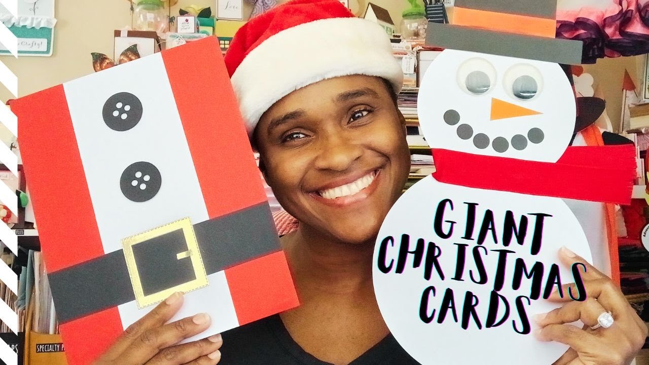 GIANT Christmas Cards | Santa | Frosty the Snowman - YouTube