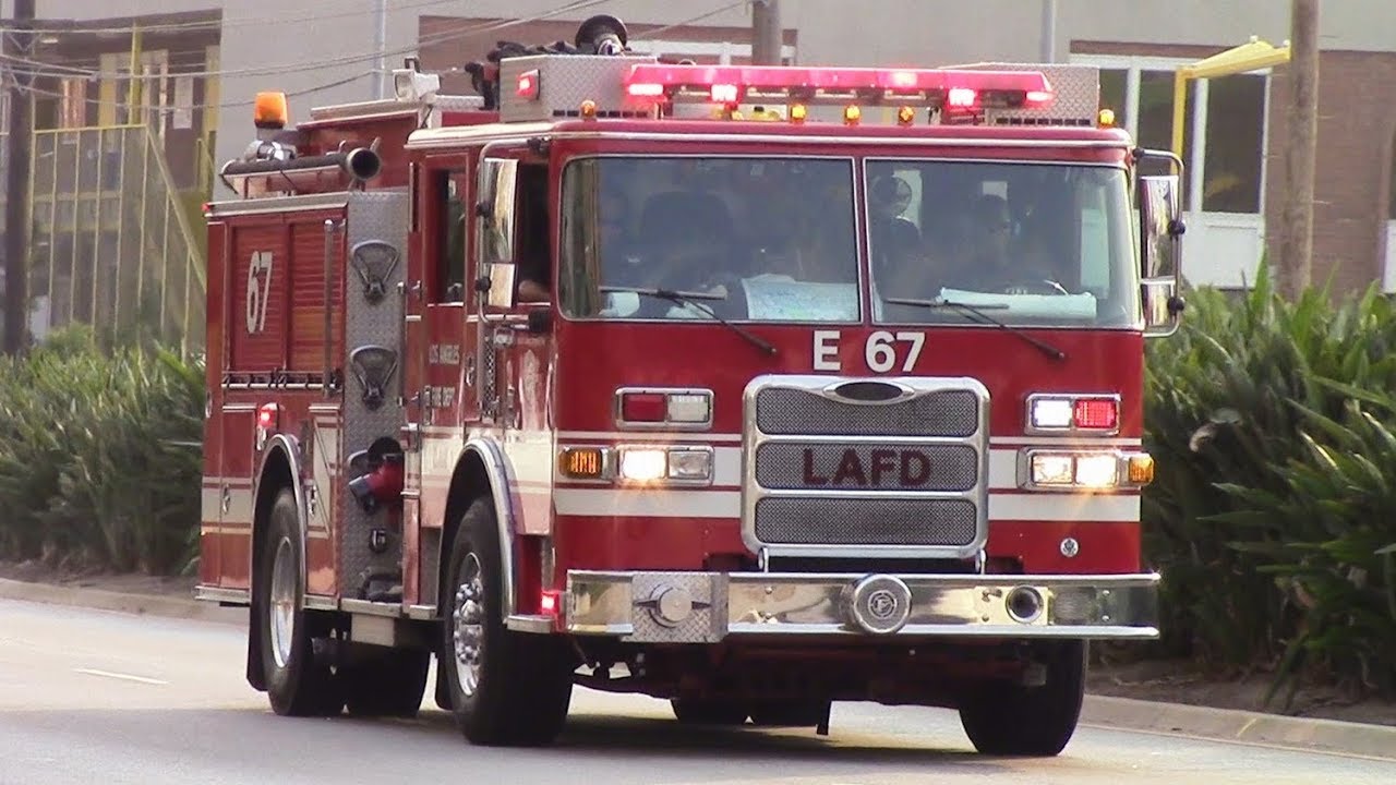 LAFD Engine 67, Rescue 867 - YouTube