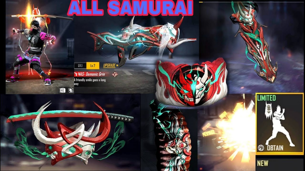 Samurai All event free fire samurai all new legendary evo famas demonic ...