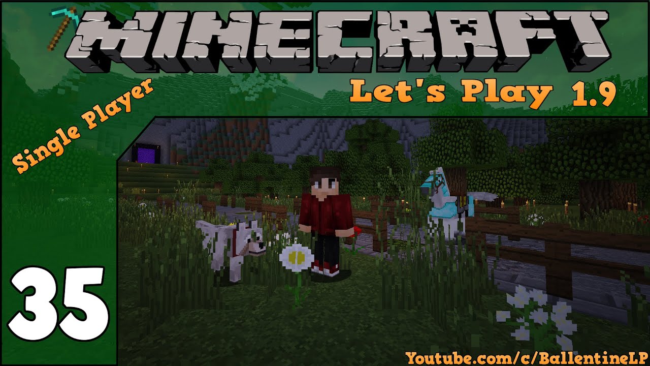 Minecraft Vanilla 1.9.4 (Let's Play) - Episode 35 - Just a Man and his Horse! (Singleplayer ...