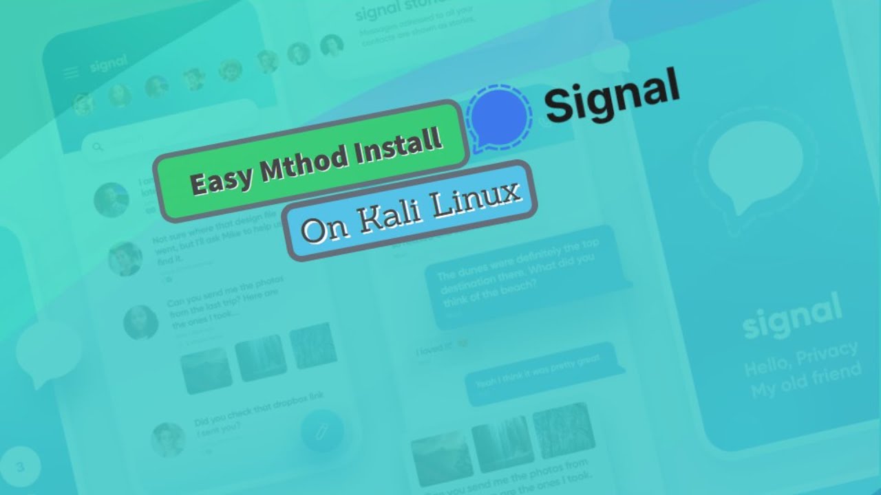 Install signal on Linux Signal - the most secure messenger - YouTube