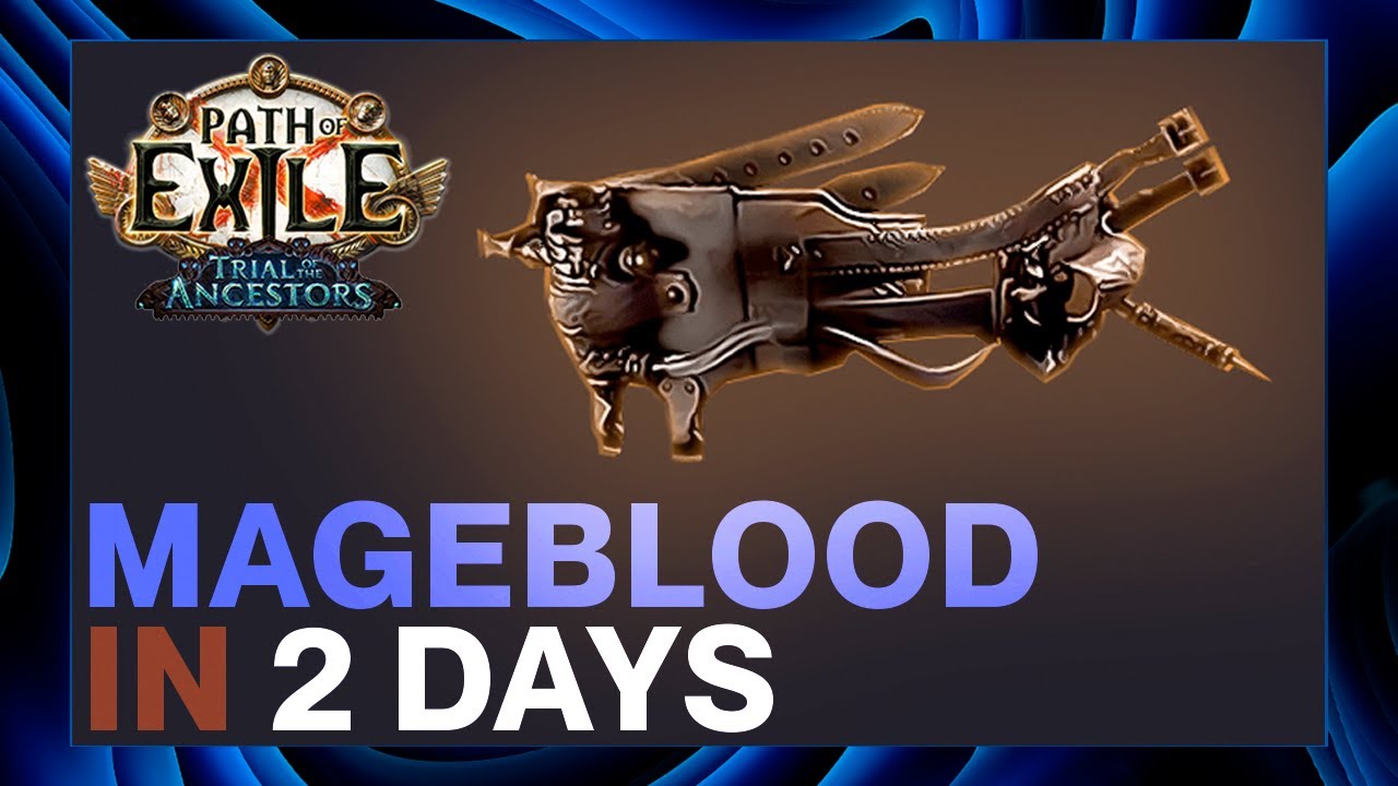 [3.22 Ancestor] How I farmed my Mageblood with Legion - YouTube