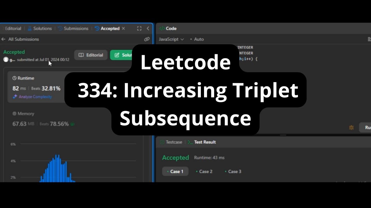 334 Increasing Triplet Subsequence Youtube