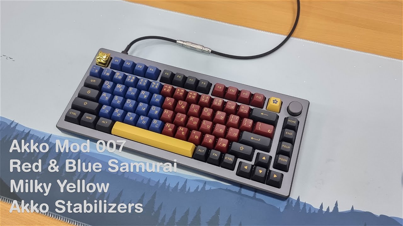 Akko Mod 007 || Poseidon || Red & Blue Samurai - YouTube