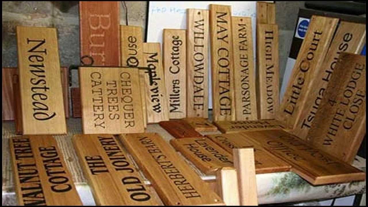 Wooden signs - YouTube