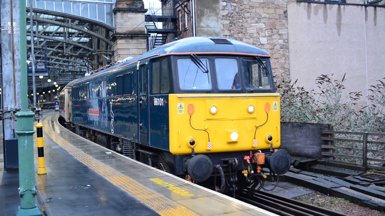 Class 86 No. 86101 at Glasgow Central 20/2/19 - YouTube