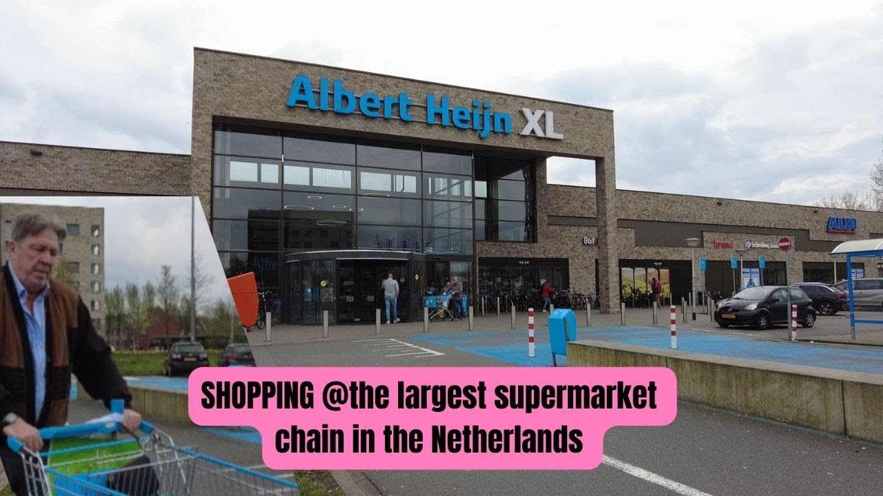 Grocery shopping at supermarket Albert Heijn XL, Leeuwarden Netherlands ...