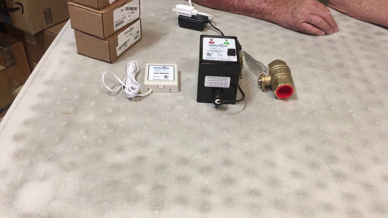 WATERCOP ACTUATOR WITH VALVE AND 3 SENSORS - YouTube