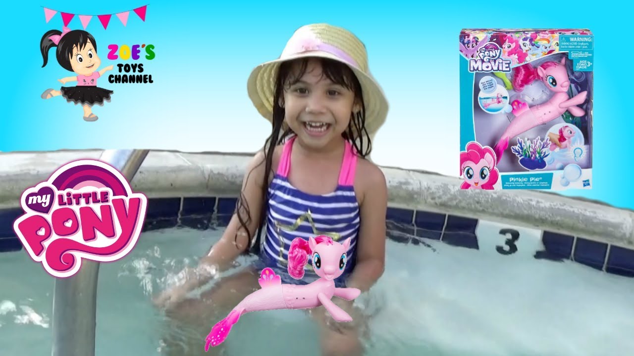 Kids playtime at the pool - My Little Pony The Movie Pinkie Pie ...