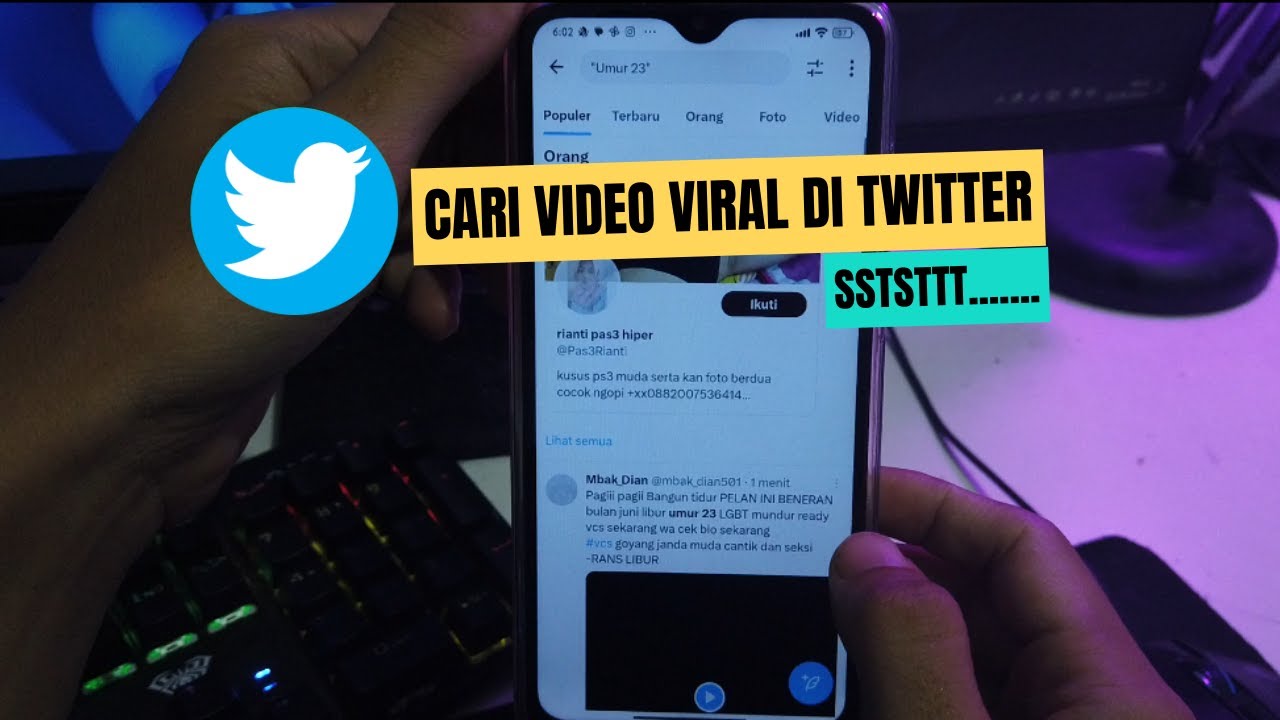 Cara Cari Video Sedang Viral Di Twitter - YouTube