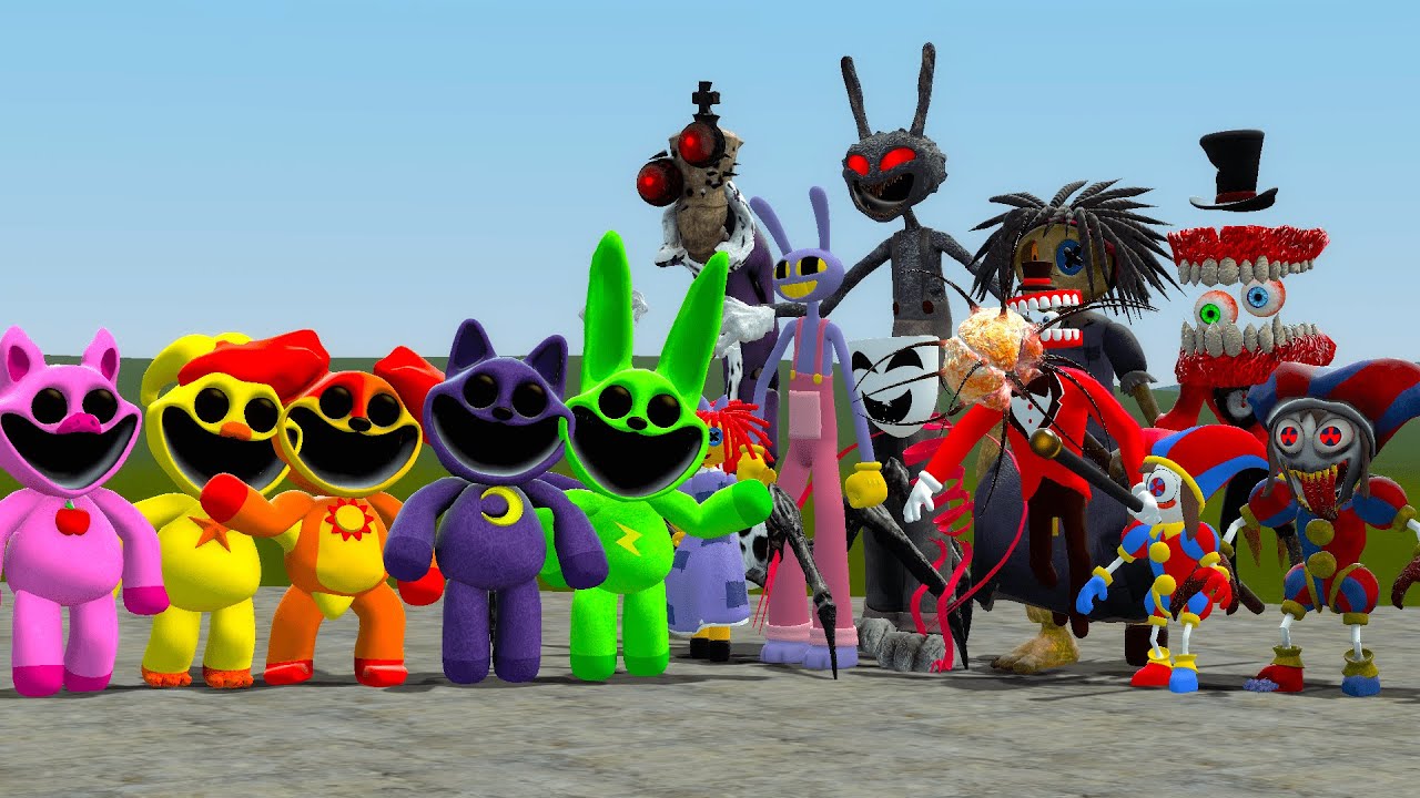 Catnap And Smiling Critters Vs All Amazing Digital Circus Characters Youtube