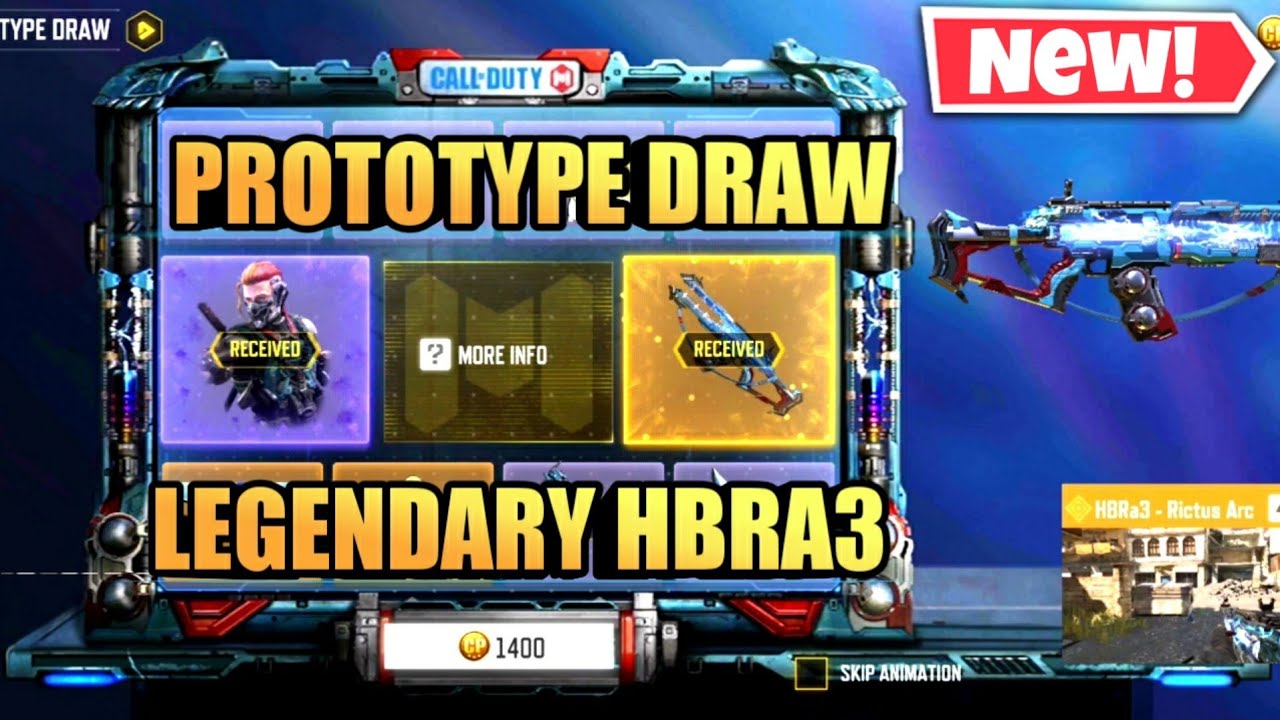 Prototype Draw Codm| HBRa3 - Rictus Arc & Cipher Unlocked! Legendary ...