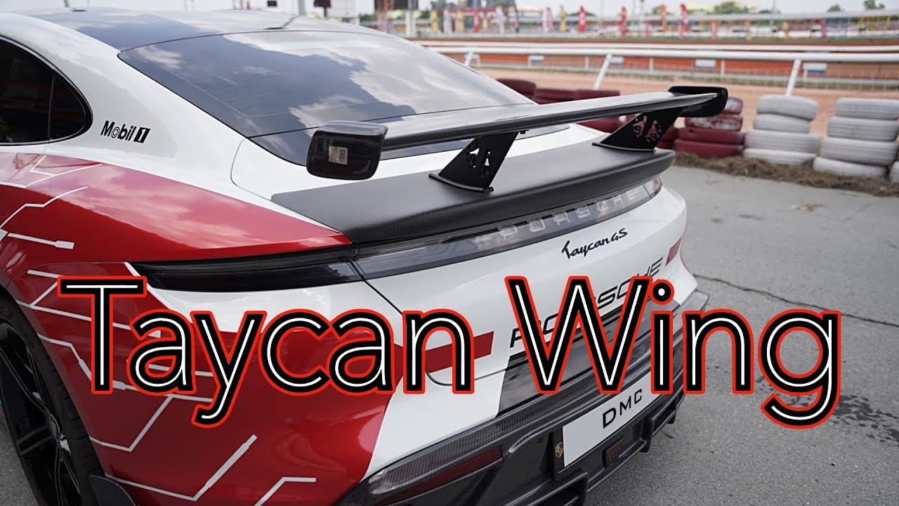 Official: 2022 Porsche Taycan GT3 Aero Kit: Carbon Fiber Rear Wing ...