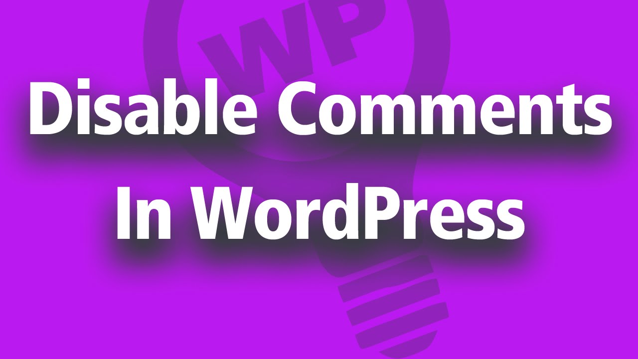 Quickly Disable Comments In Wordpress For Specific Post Page Or quickly-disable-comments-in-wordpress-for-specific-post-page-or