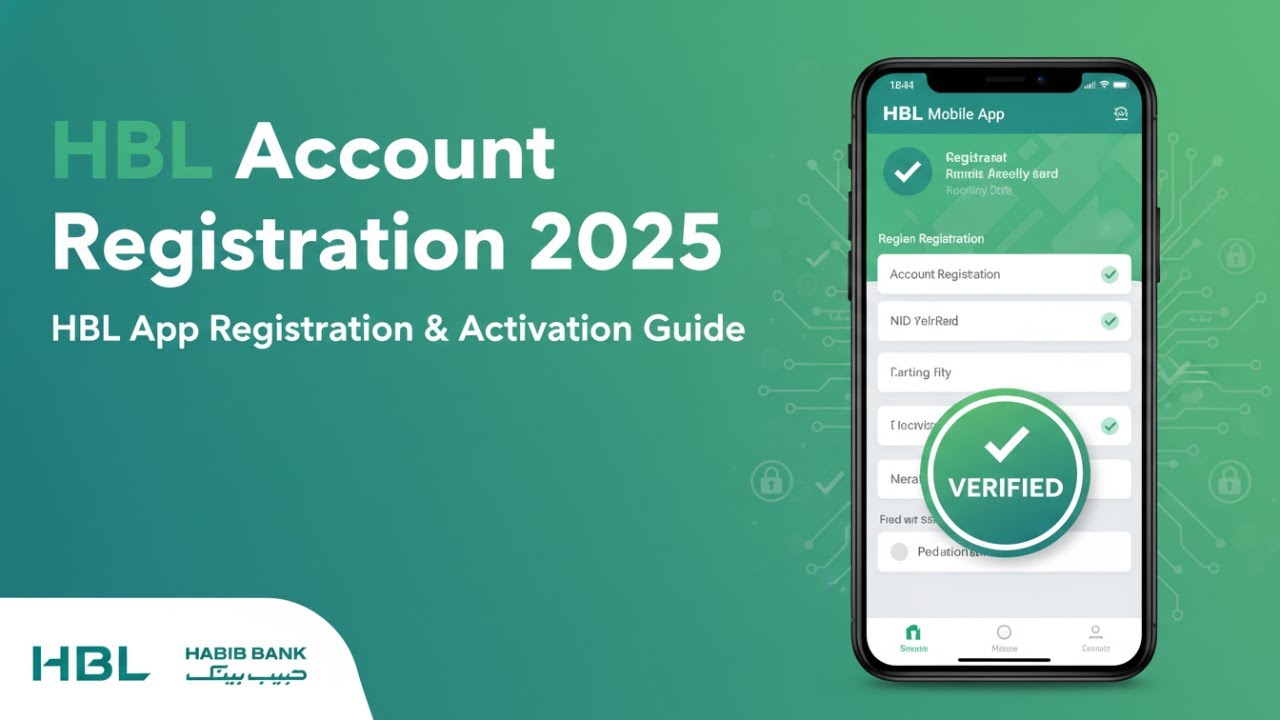 How to Create and Verify HBL Mobile Account 2025 | HBL App Registration ...