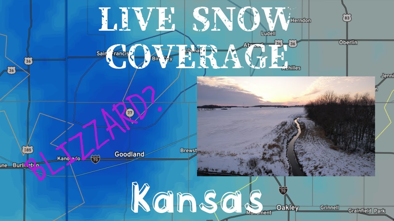 LIVE SNOW COVERAGE - Kansas blizzard? - YouTube