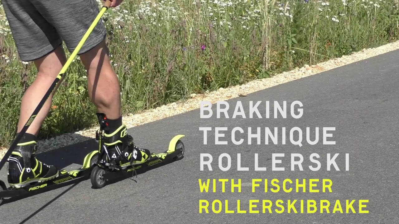 Fischer Nordic | Rollerski braking technique - YouTube
