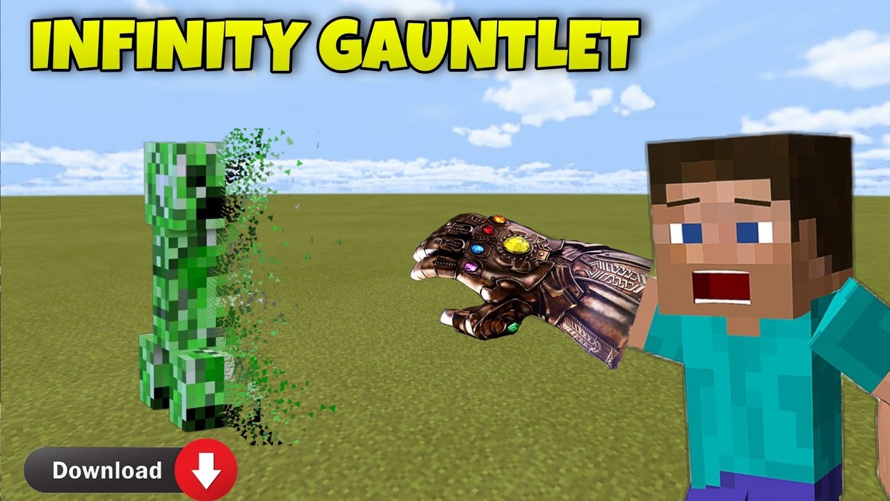 INFINITY GAUNTLET for Minecraft Pe - YouTube