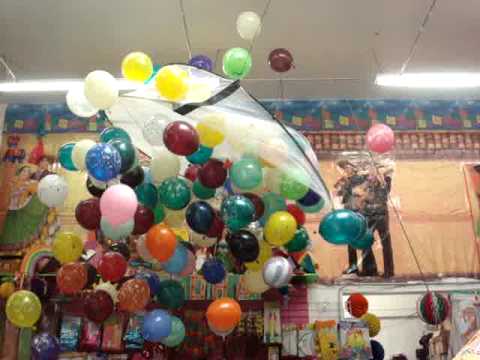 Balloon drop simple corral bucket flip drop by Silver-Rainbow.com - YouTube