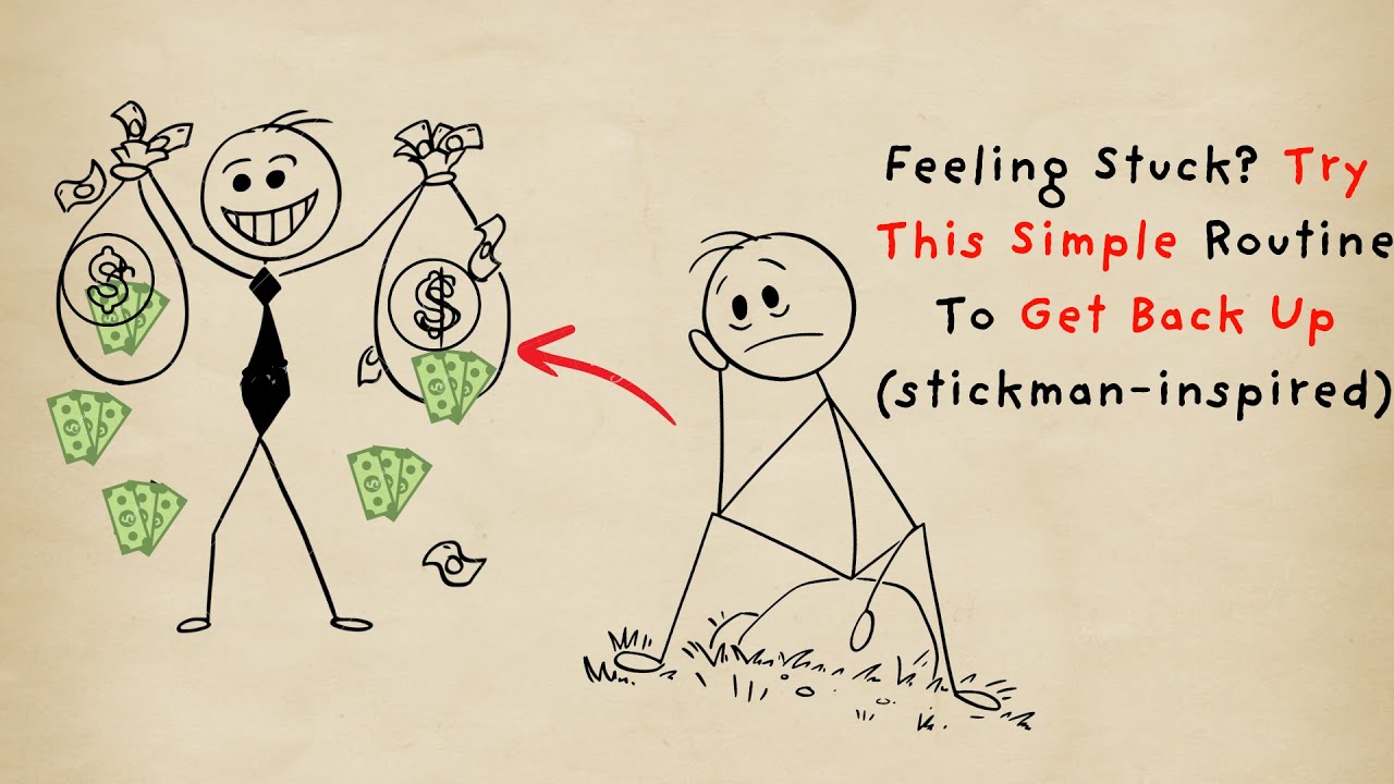 Feeling Stuck? Try This Simple Routine To Get Back Up (stickman ...