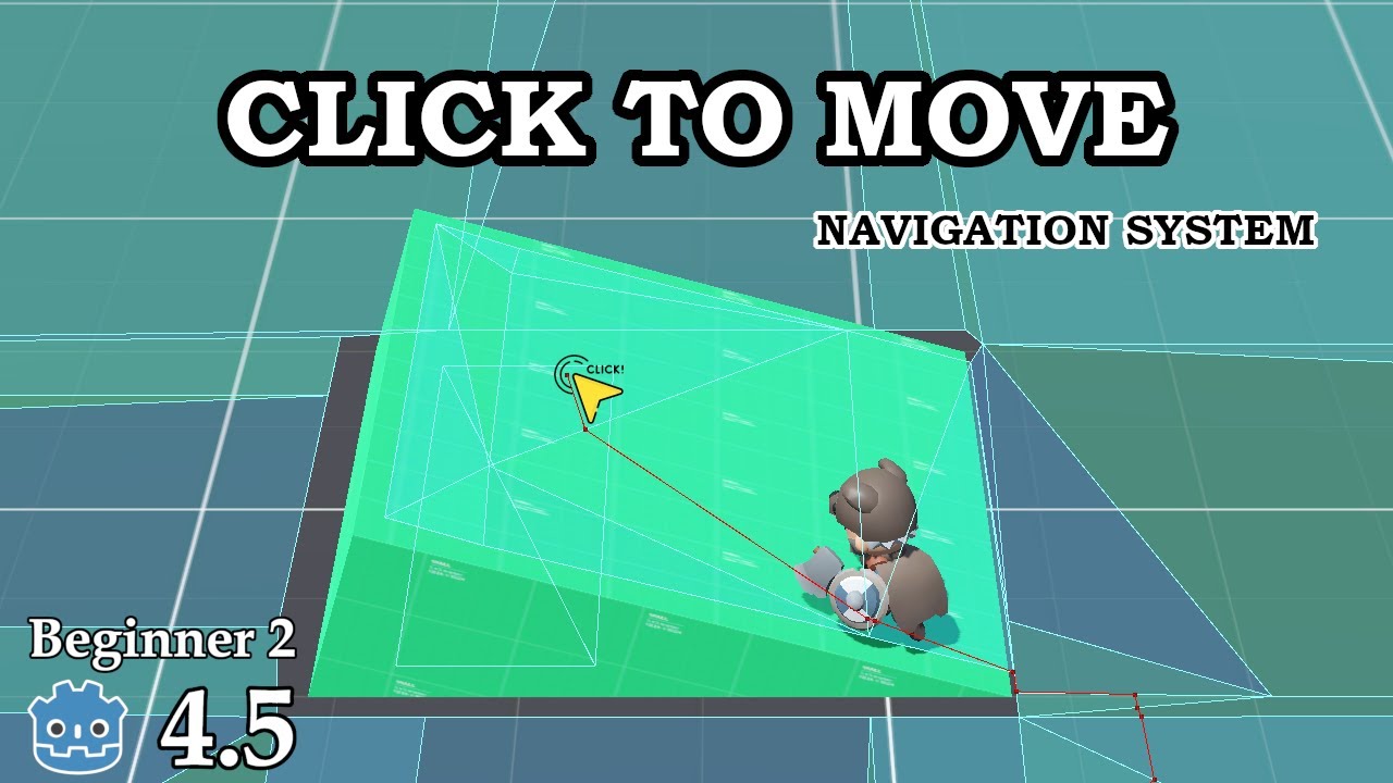 How to move on click ith navigation system - Learn Godot 4 3D - no ...