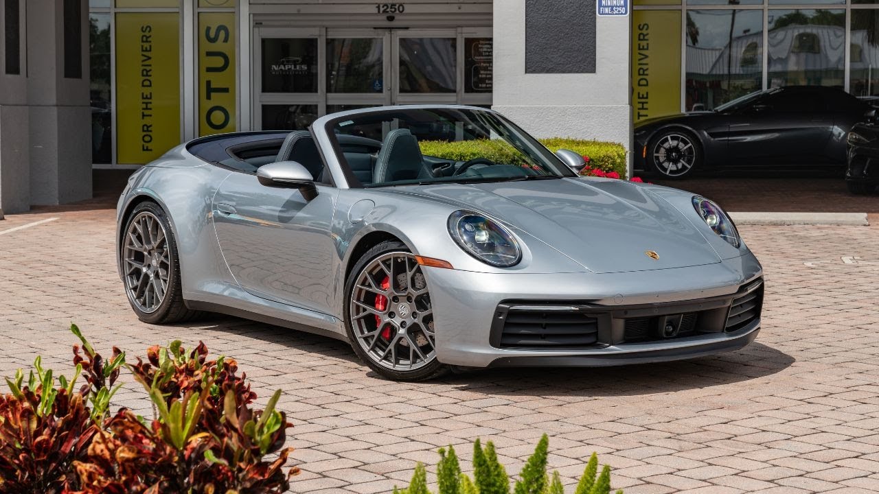 2020 Porsche 911 Carrera 4S in Silver over Blue Interior - YouTube