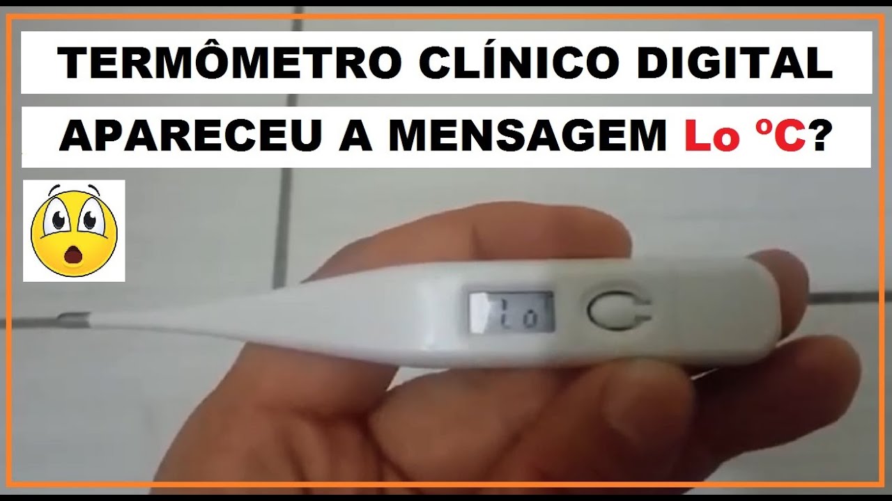 Meu termômetro mostra "Lo °C", o que significa? - YouTube