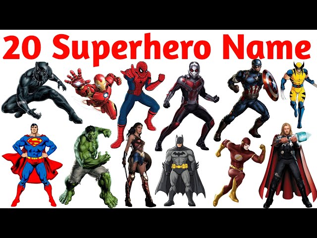 All Superheroes And Their Names