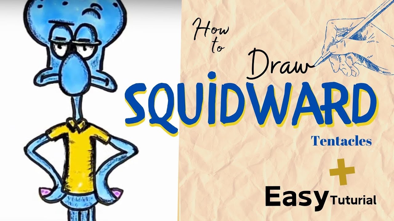 How to Draw Squidward Tentacles | Step by Step - YouTube