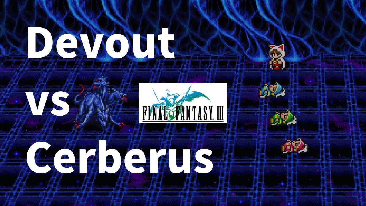 Devout Lv.45 vs Cerberus FF3導師ソロ vs ケルベロス - Final Fantasy III Pixel ...
