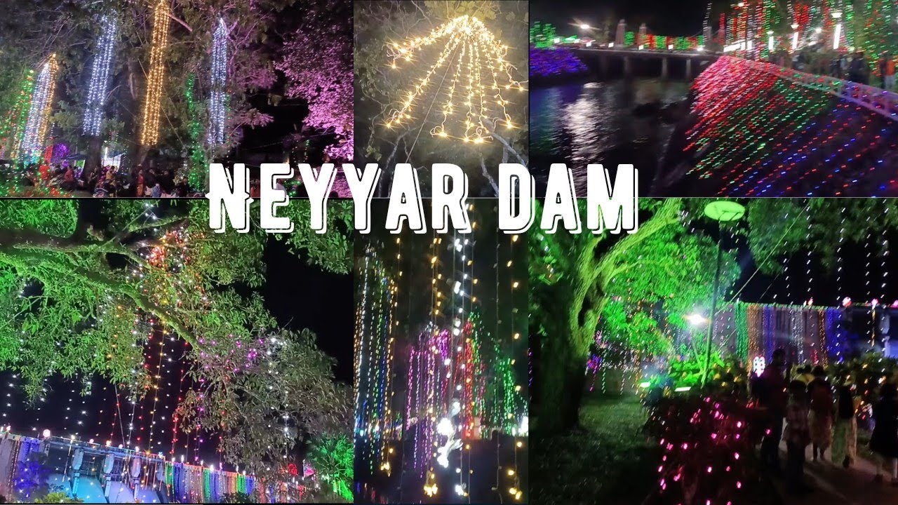Neyyar dam Lights | Neyyardam onam lights | Neyyardam Onam Festival ...