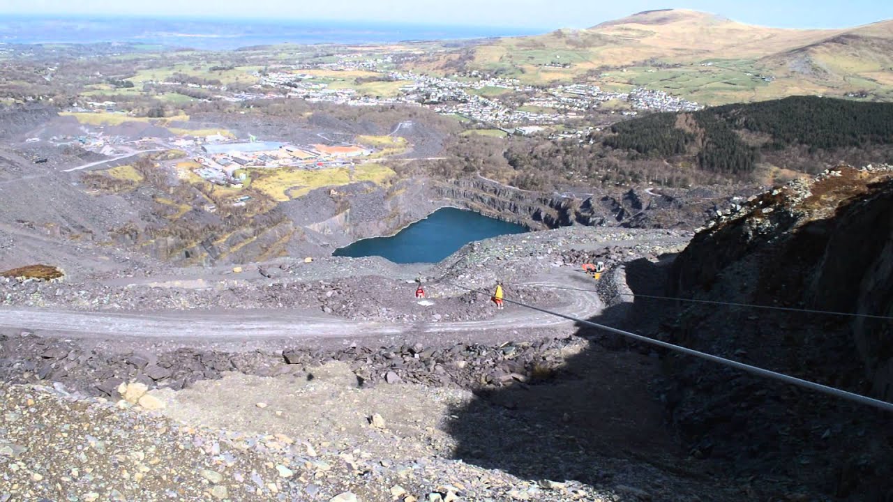 Snowdonia ZIP-line extreame - YouTube