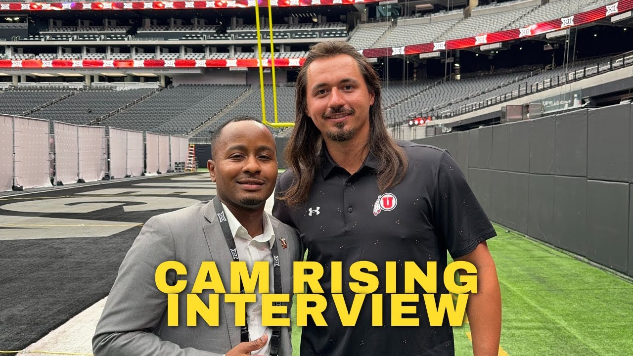 CAM RISING UTAH QUARTERBACK BIG 12 MEDIA DAY INTERVIEW - YouTube