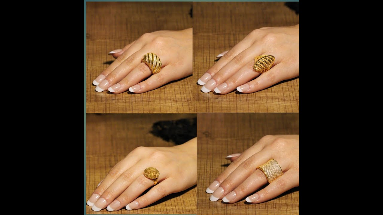 Latest Light weight 22k Gold finger ring designs with weight and price ...