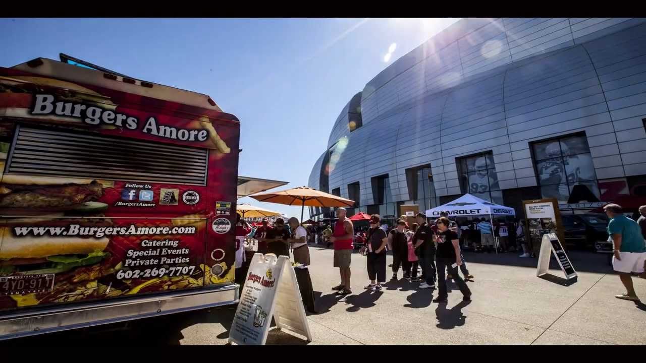 Burgers Amore at the Arizona Cardinals Tailgate October 6th 2013 - YouTube