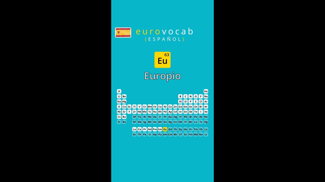 Learn Spanish - Periodic Table - 118 Elements - YouTube