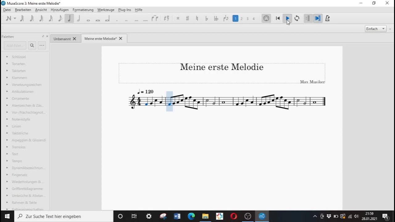 Musescore Tutorial 1 - YouTube