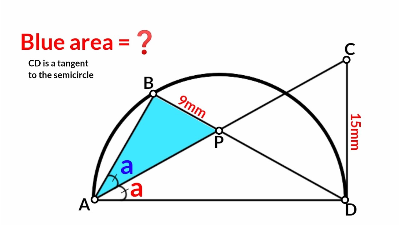 Can you find area of the Blue triangle? | (Fun Geometry Problem) | # ...