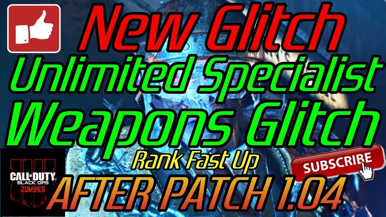 [Ps4] - BO4 Zombie Glitches | Unlimited Specialist Weapons Glitch ...